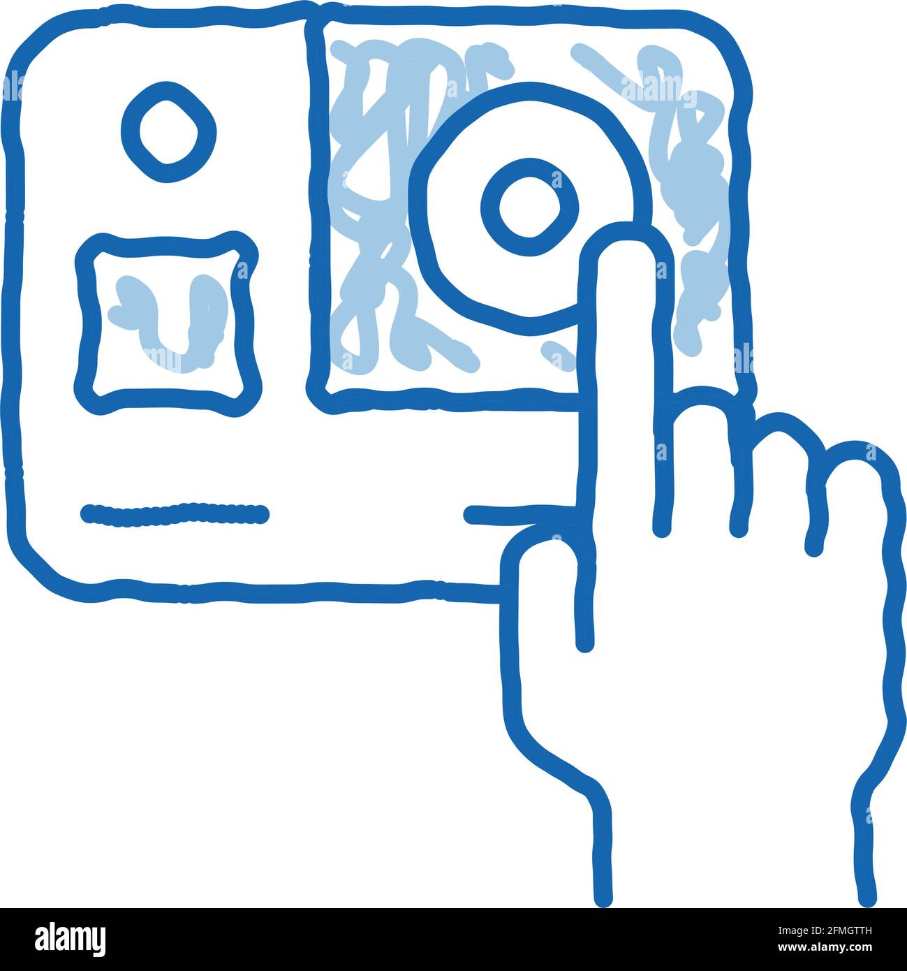 Action Camera doodle icon hand drawn illustration Stock Vector Image ...