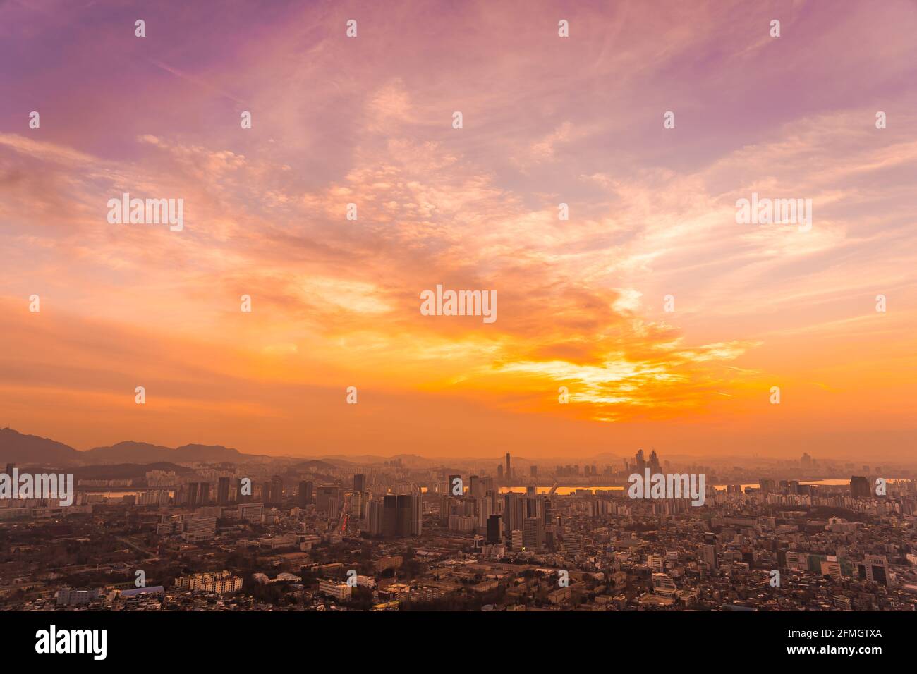 Beautiful landscape and cityscape with architecture and building at ...