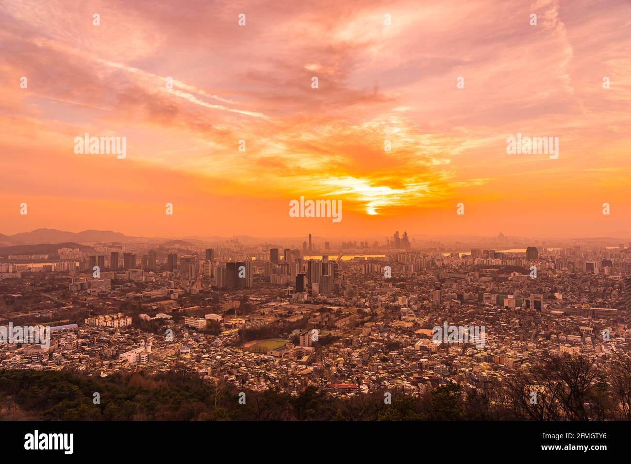 Beautiful landscape and cityscape with architecture and building at ...