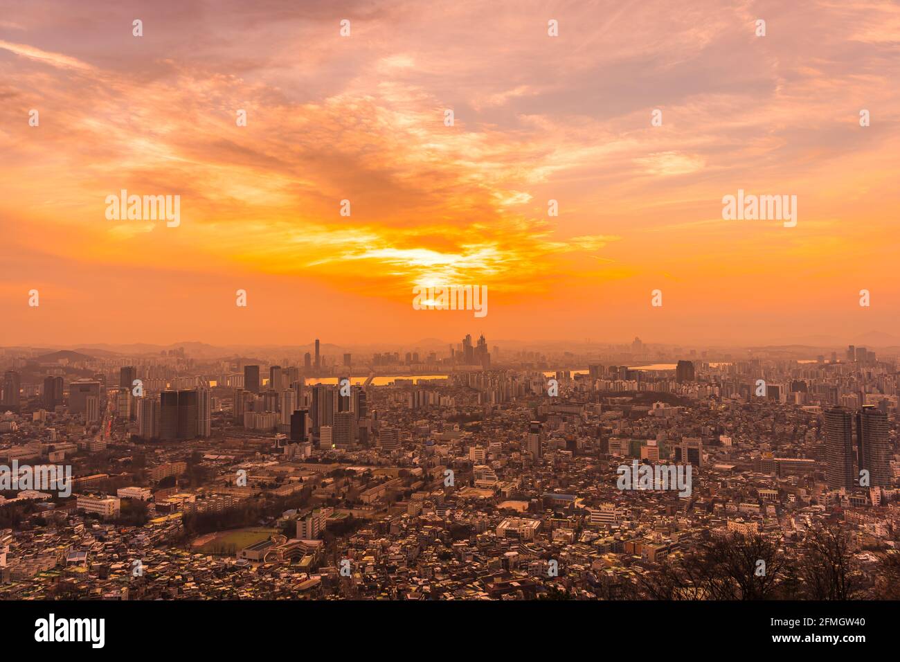 Beautiful landscape and cityscape with architecture and building at ...