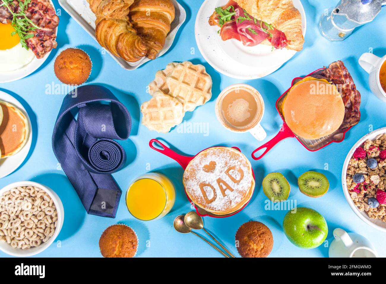 Fathers day Brunch restaurant invitation concept. Various Daddy Man Day ...