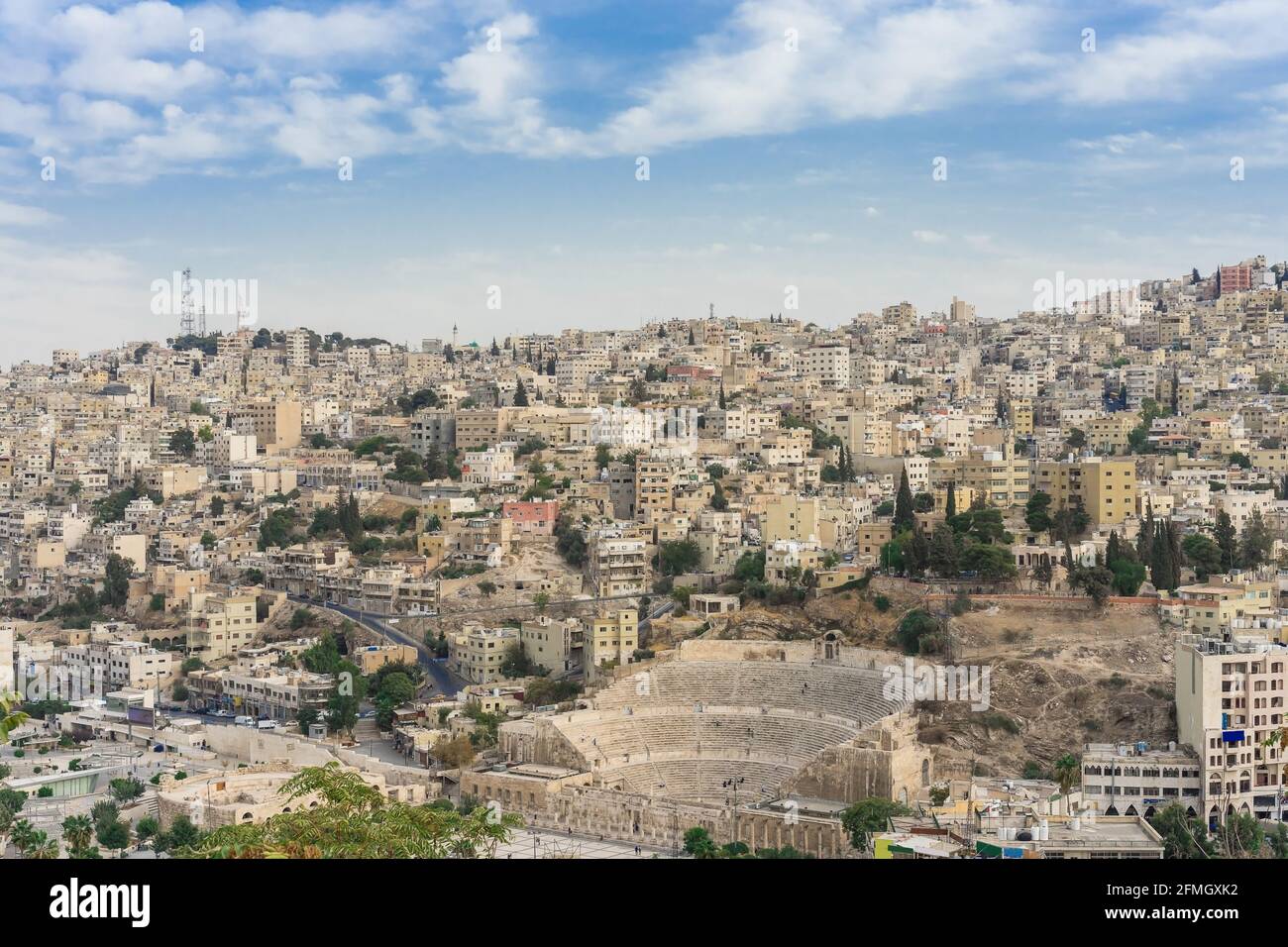 Roman amphitheater downtown amman jordan hi-res stock photography and ...