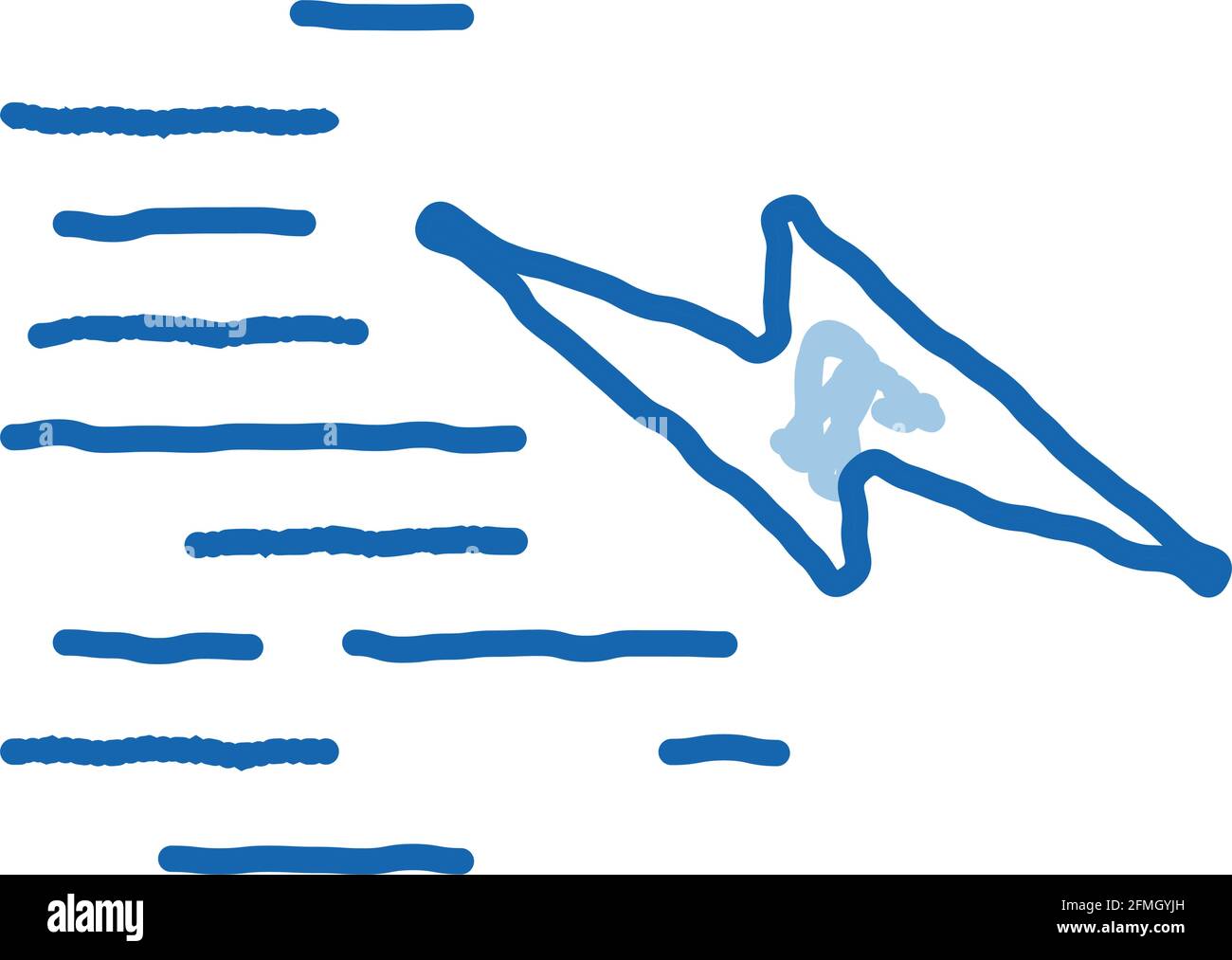 Lightning Speed doodle icon hand drawn illustration Stock Vector Image ...