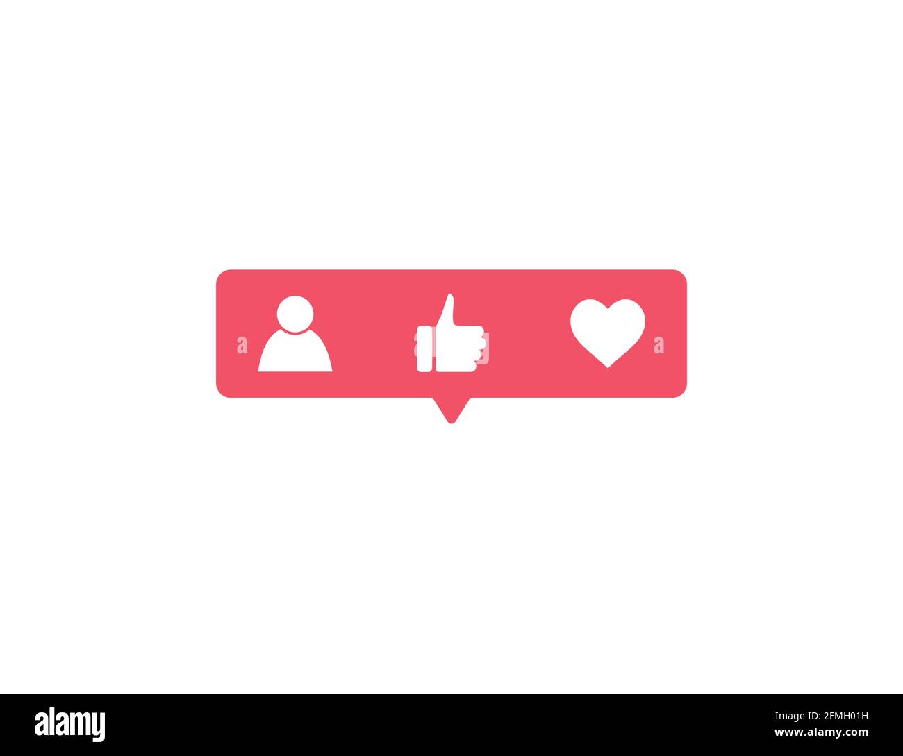 Vector illustration. Like follow comment icon Stock Vector Image & Art ...