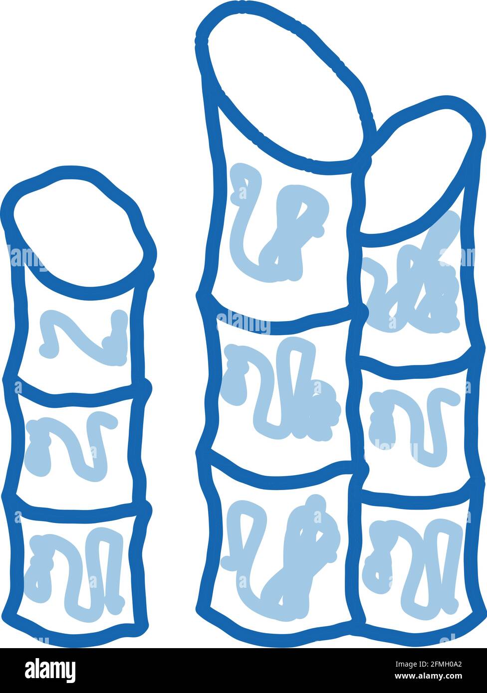 Agricultural Cane doodle icon hand drawn illustration Stock Vector ...