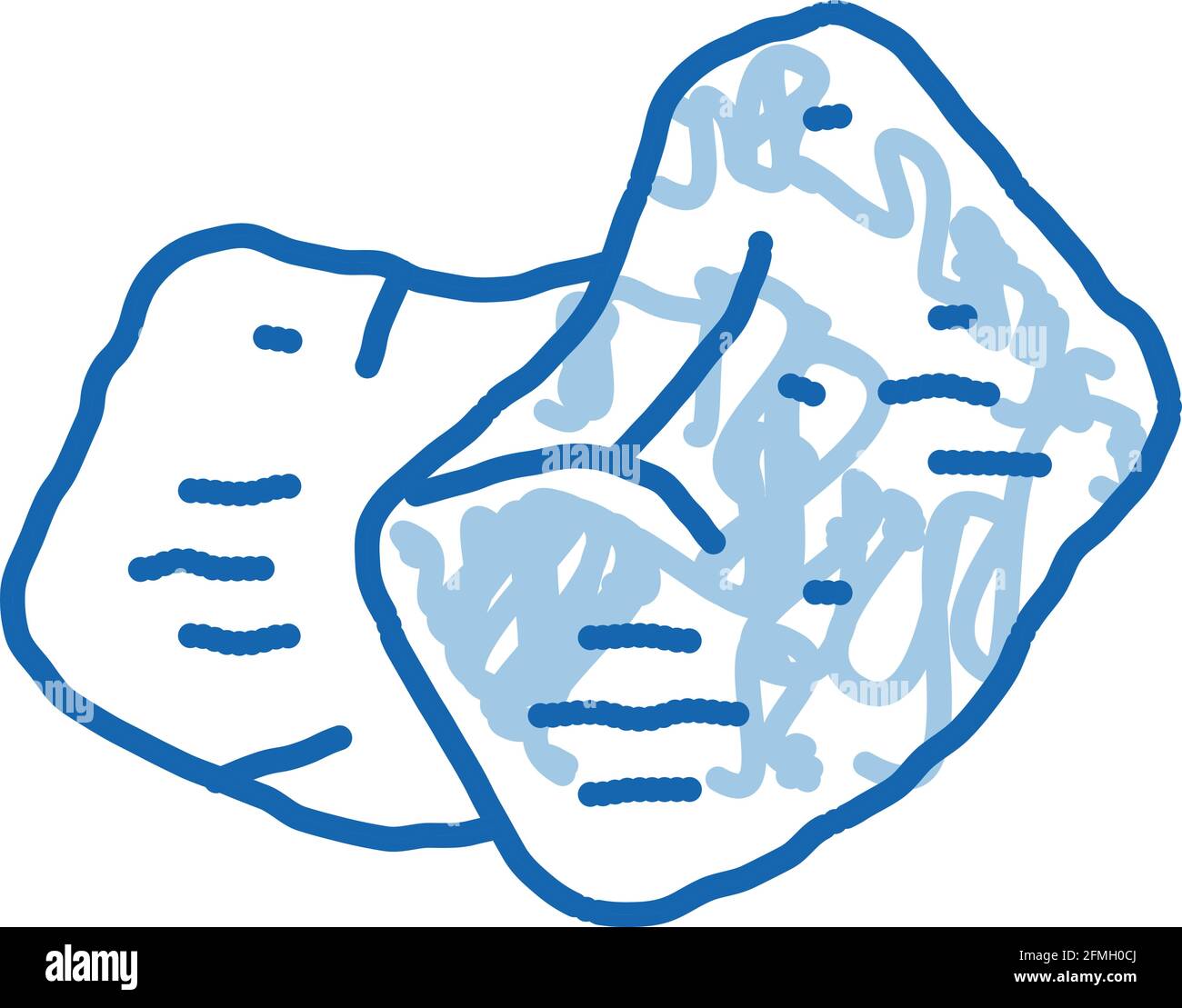 Sugar Cubes doodle icon hand drawn illustration Stock Vector Image ...