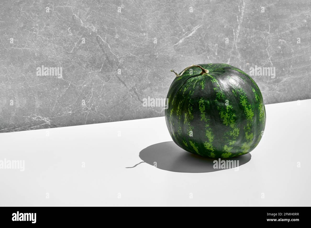 Watermelon in white and gray background. Detox exotic fruit on the ...