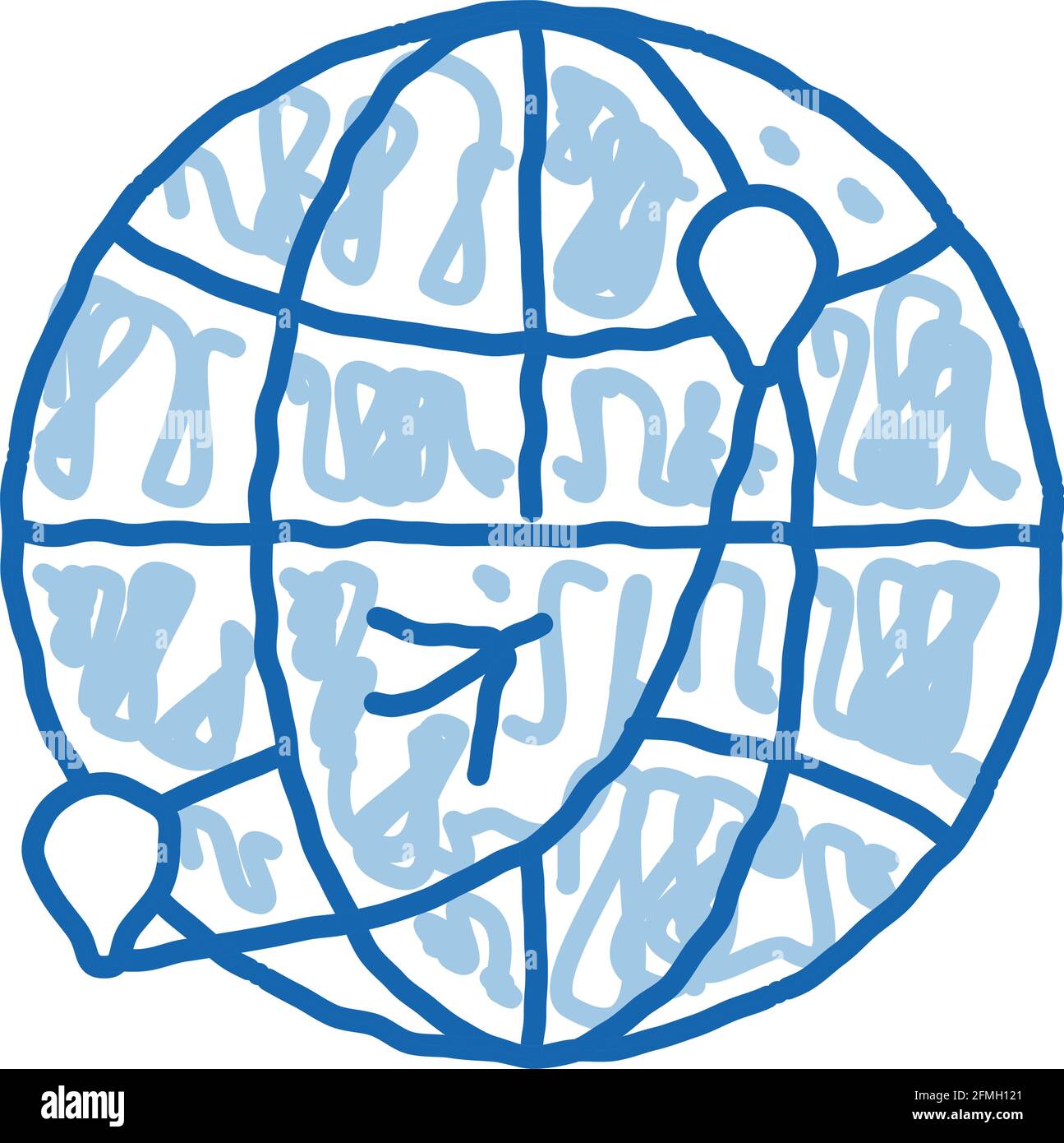 International World Flight doodle icon hand drawn illustration Stock ...