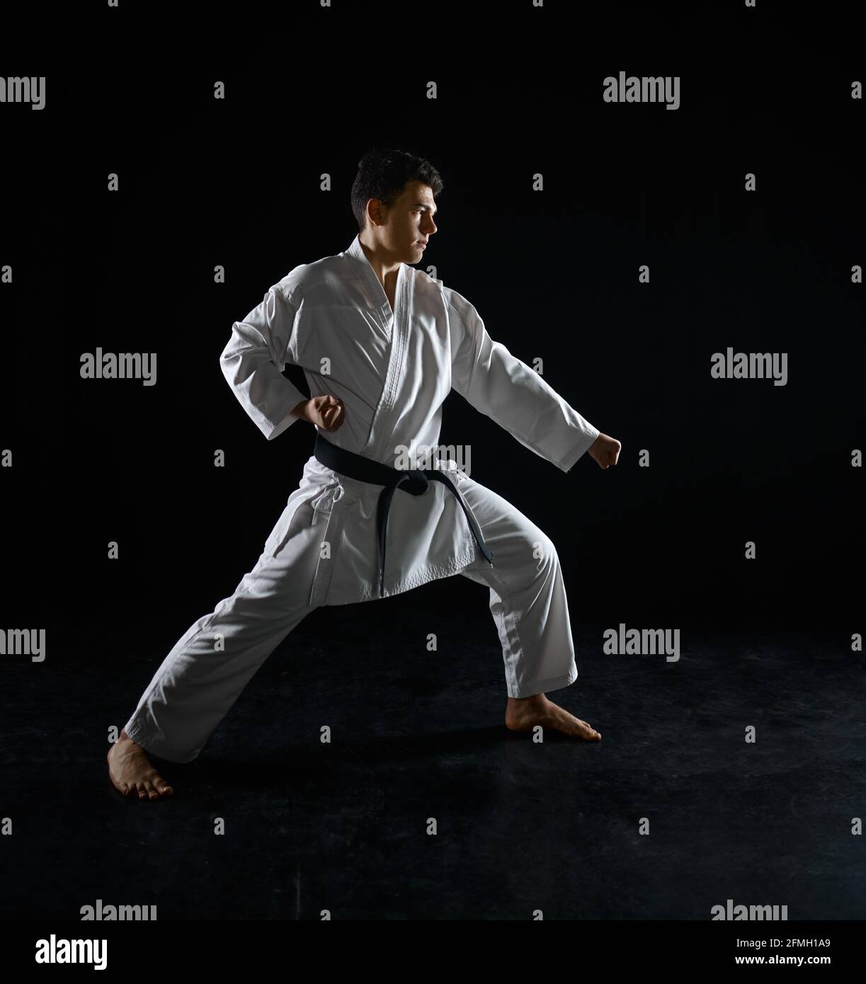 Karate combat hi-res stock photography and images - Alamy