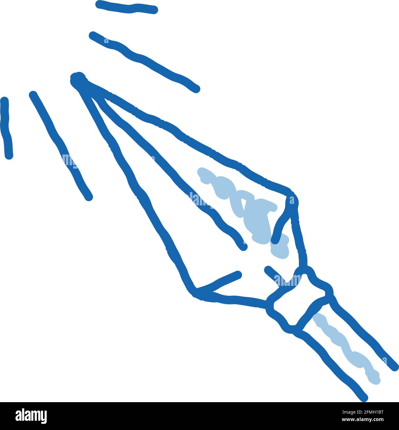 Sharp Arrowhead Archery doodle icon hand drawn illustration Stock ...