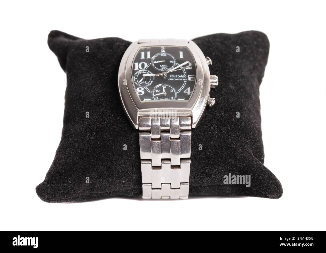 Moscow, Russia May 09,2021 Pulsar wrist watch with chronograph Stock ...