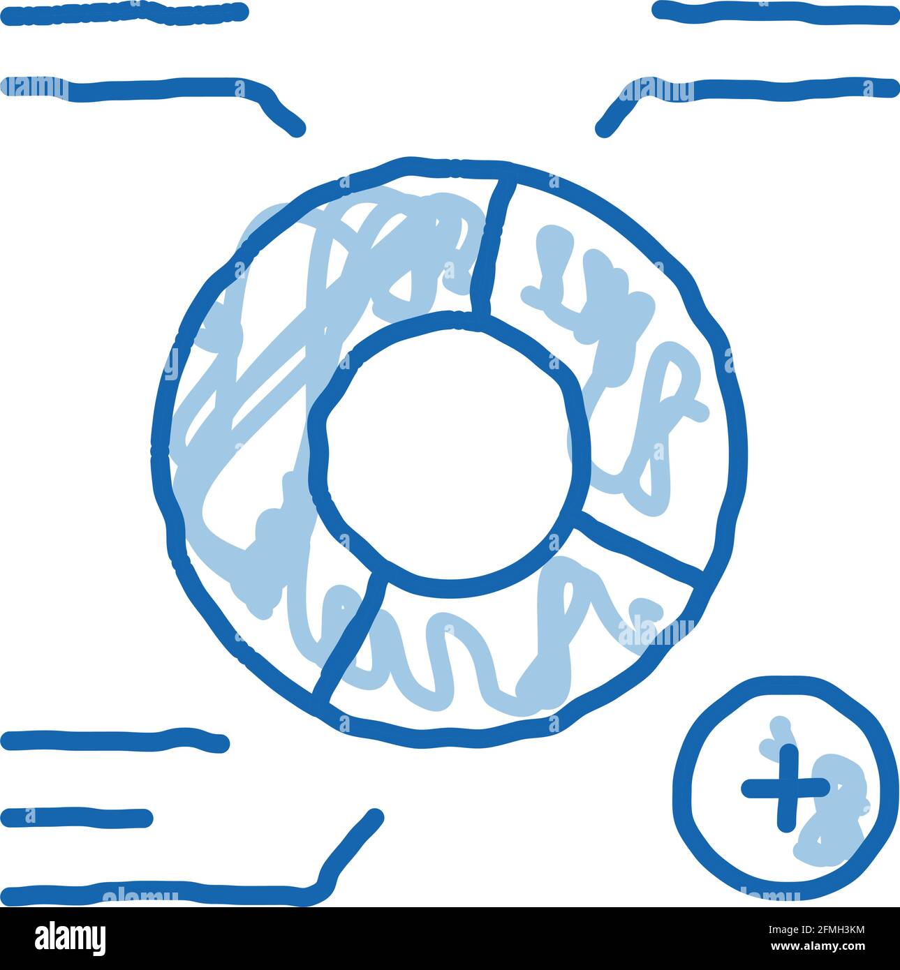 Growth Round Infographic doodle icon hand drawn illustration Stock ...