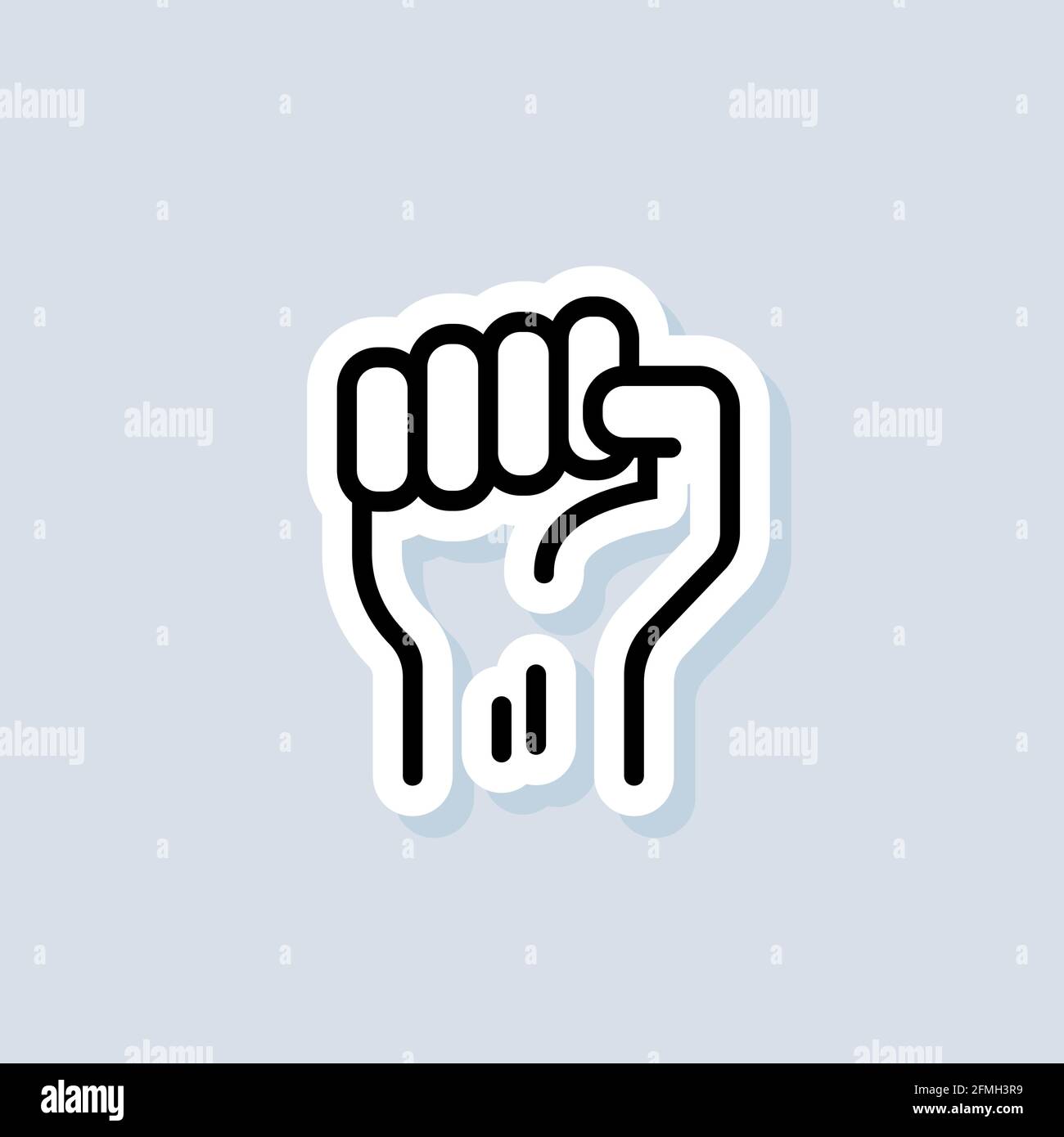 White print of a human arm Stock Vector Images - Alamy