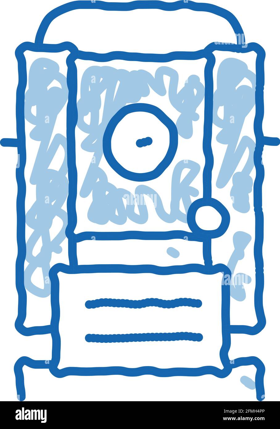 Topography Research Tool doodle icon hand drawn illustration Stock ...