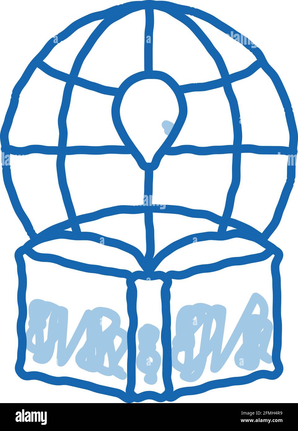 Atlas Geographic Map Book doodle icon hand drawn illustration Stock ...