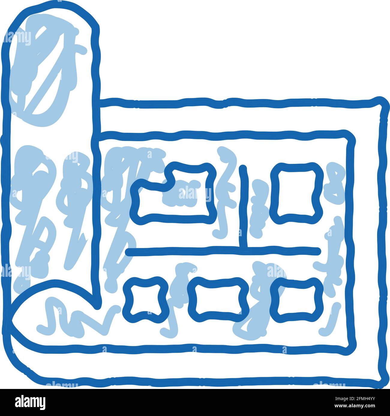 Map Street Plan Cartography doodle icon hand drawn illustration Stock ...