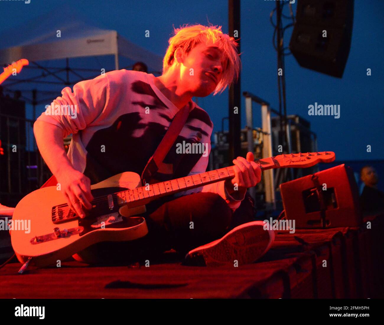 May 8, 2021 - Lead singer Josh Katz of the band Badflower performs at ...