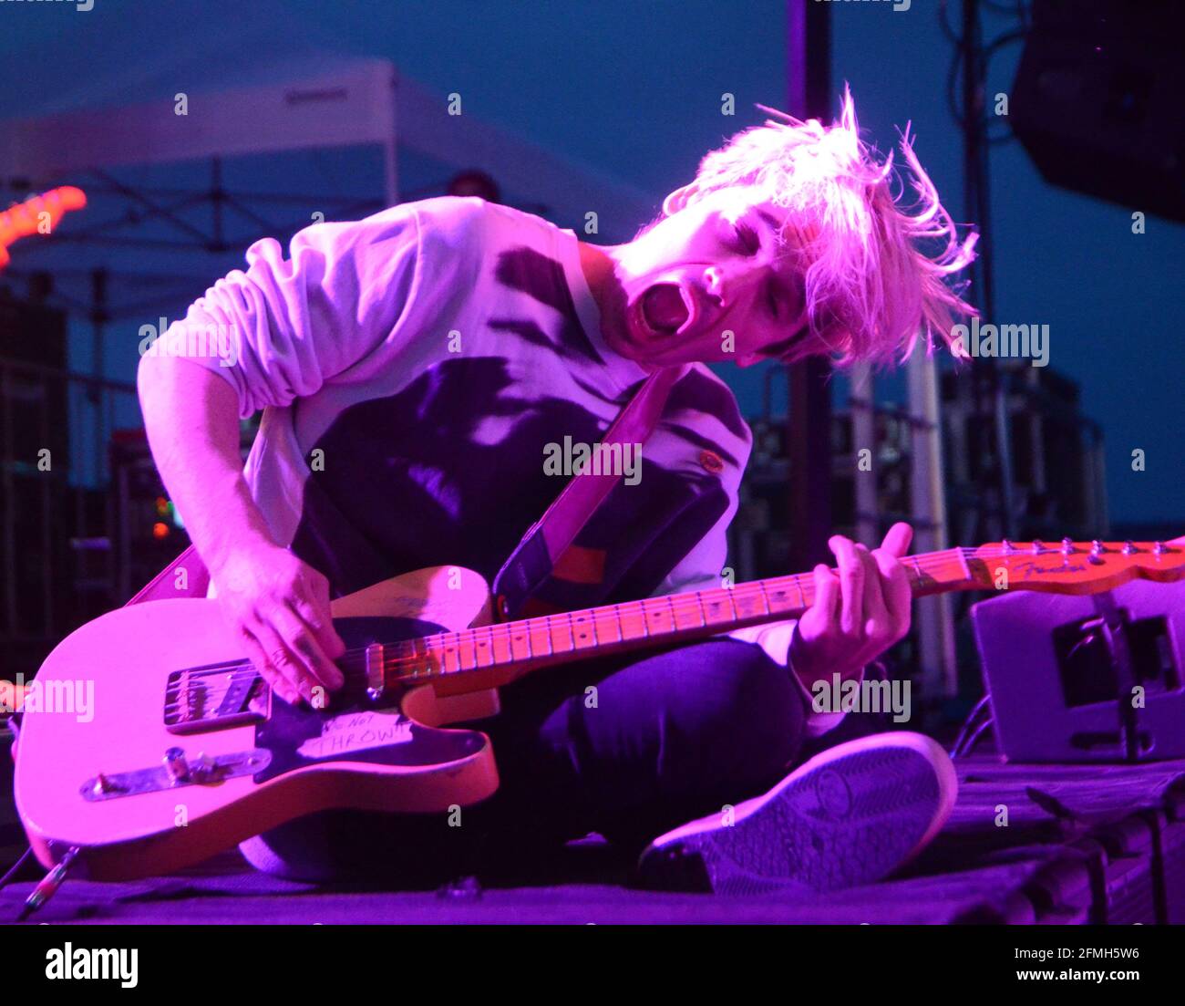 May 8, 2021 - Lead singer Josh Katz of the band Badflower performs at ...