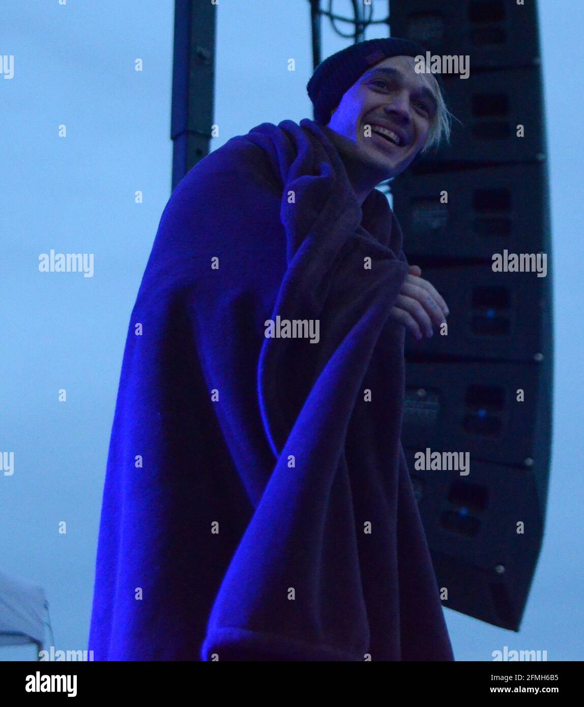 May 8, 2021 - Lead singer Josh Katz of the band Badflower performs at ...