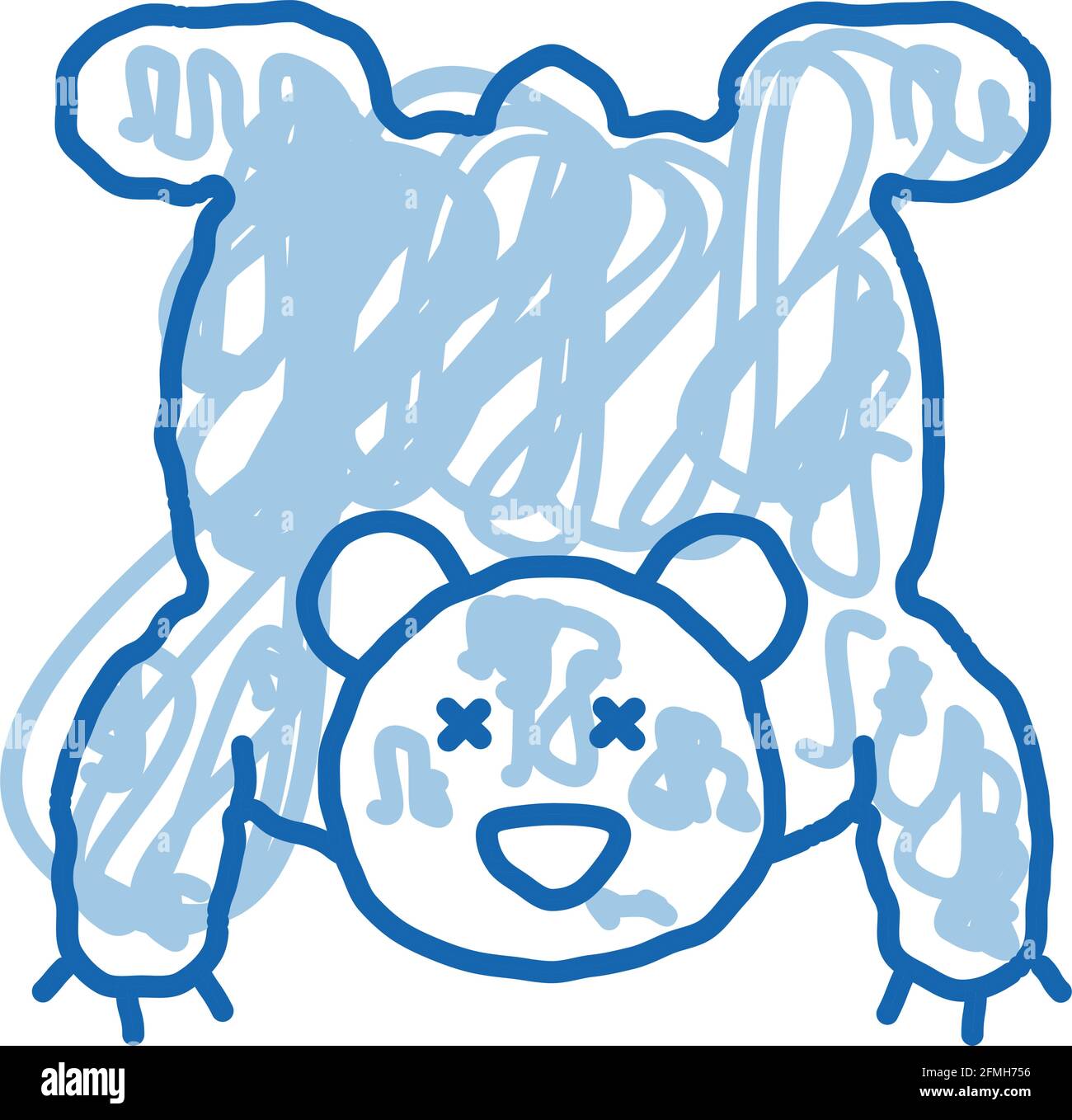 Bear Skin doodle icon hand drawn illustration Stock Vector Image & Art ...