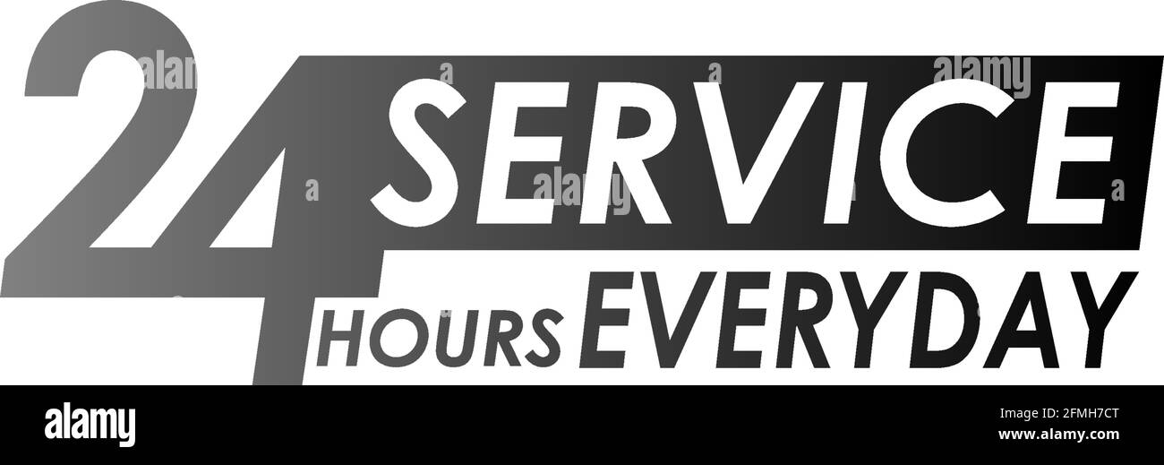 24 Hour icon logo vector illustration design template Stock Vector ...