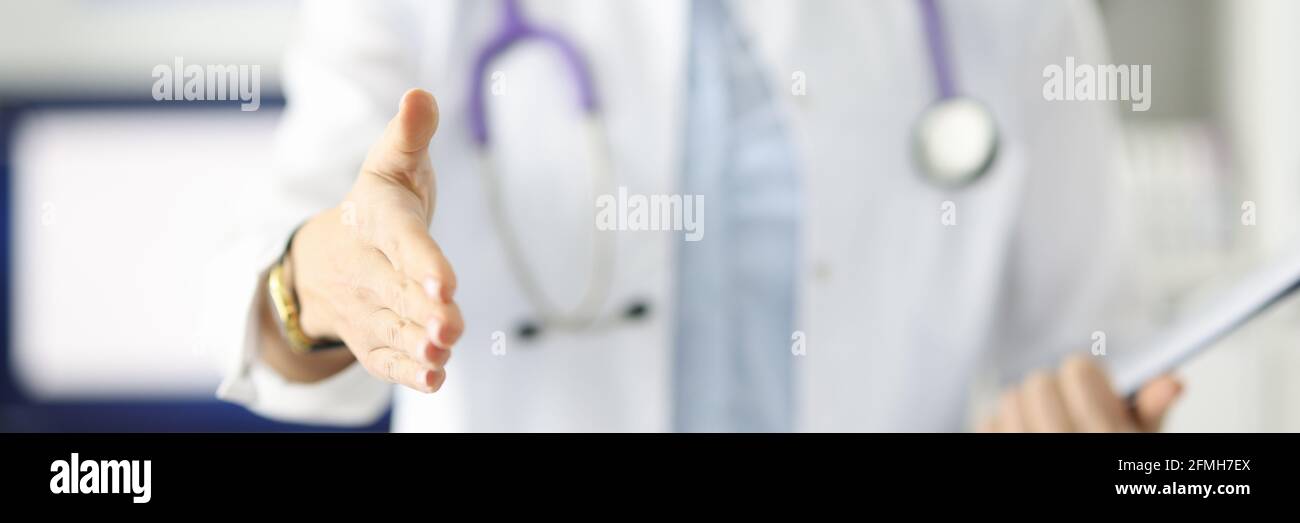 Doctor stretching hi-res stock photography and images - Alamy