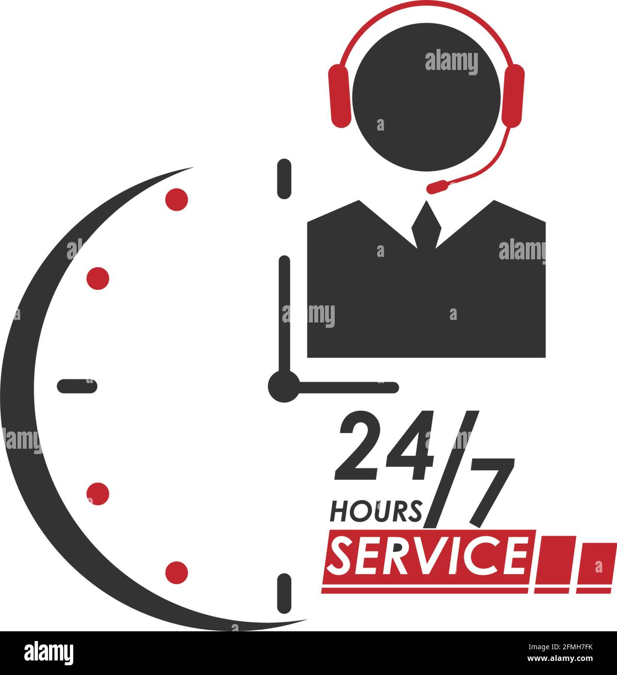 24 Hour icon logo vector illustration design template Stock Vector ...