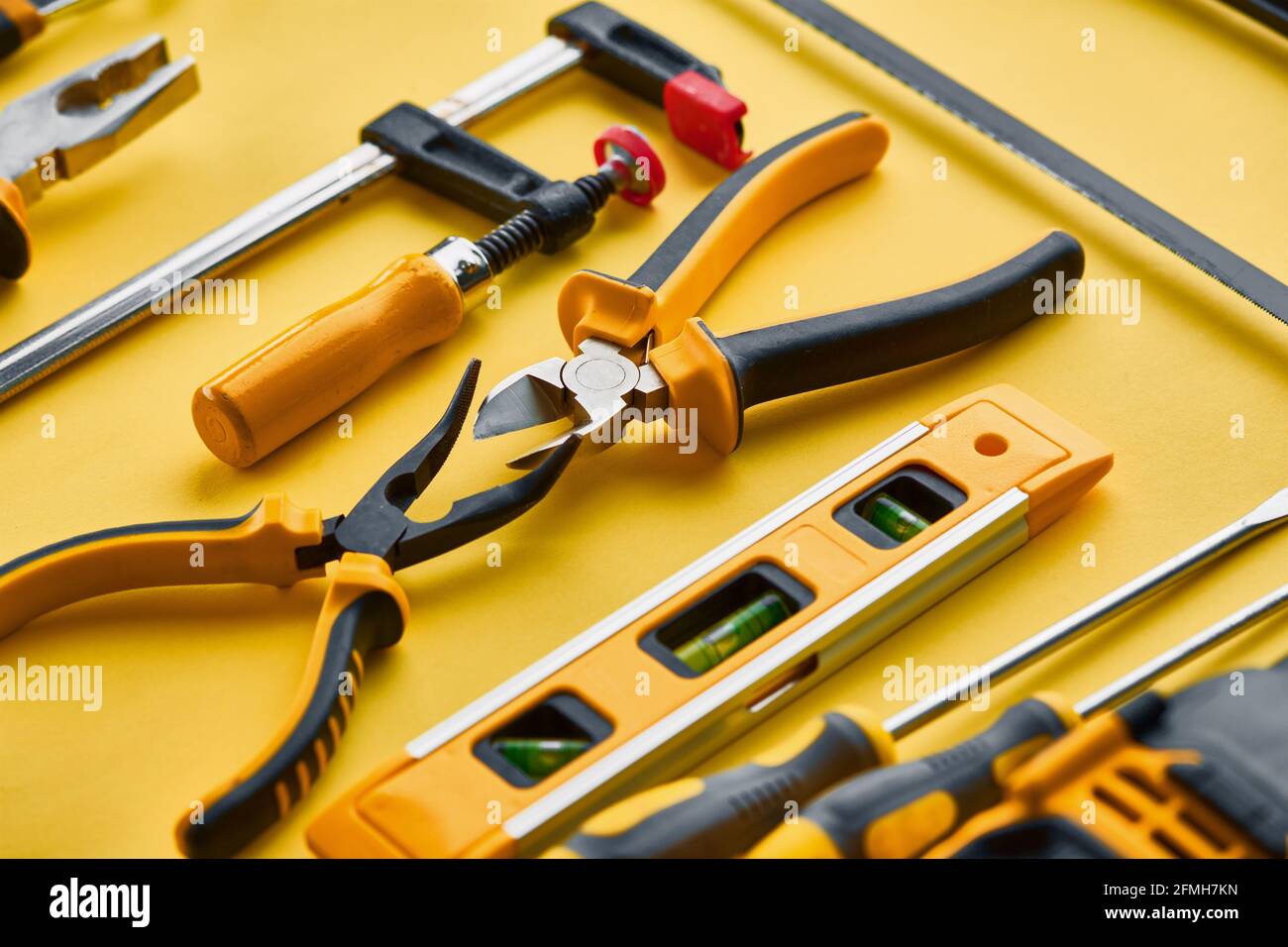 Professional workshop instrument, builder tools Stock Photo - Alamy
