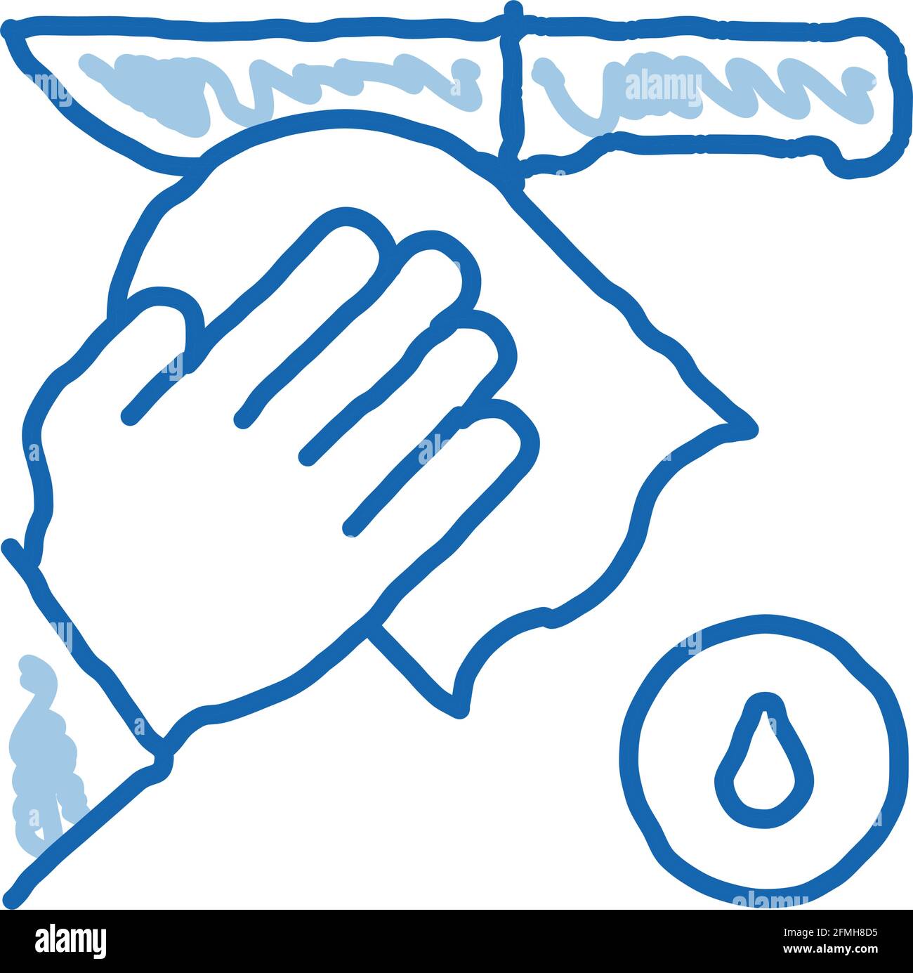 Knife Cleaning doodle icon hand drawn illustration Stock Vector Image ...
