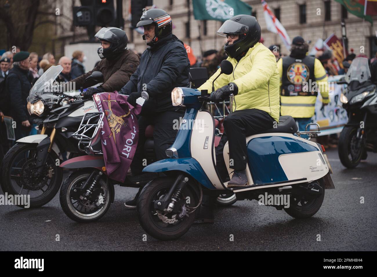 Westminster, London | UK - 2021.05.08: Rally of bikers from Rolling ...