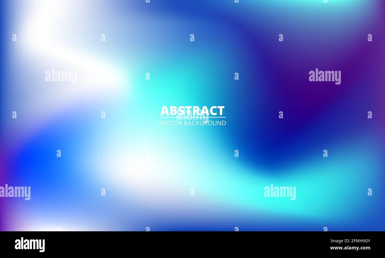 Blue iridescent blurred hologram Stock Vector Images - Alamy
