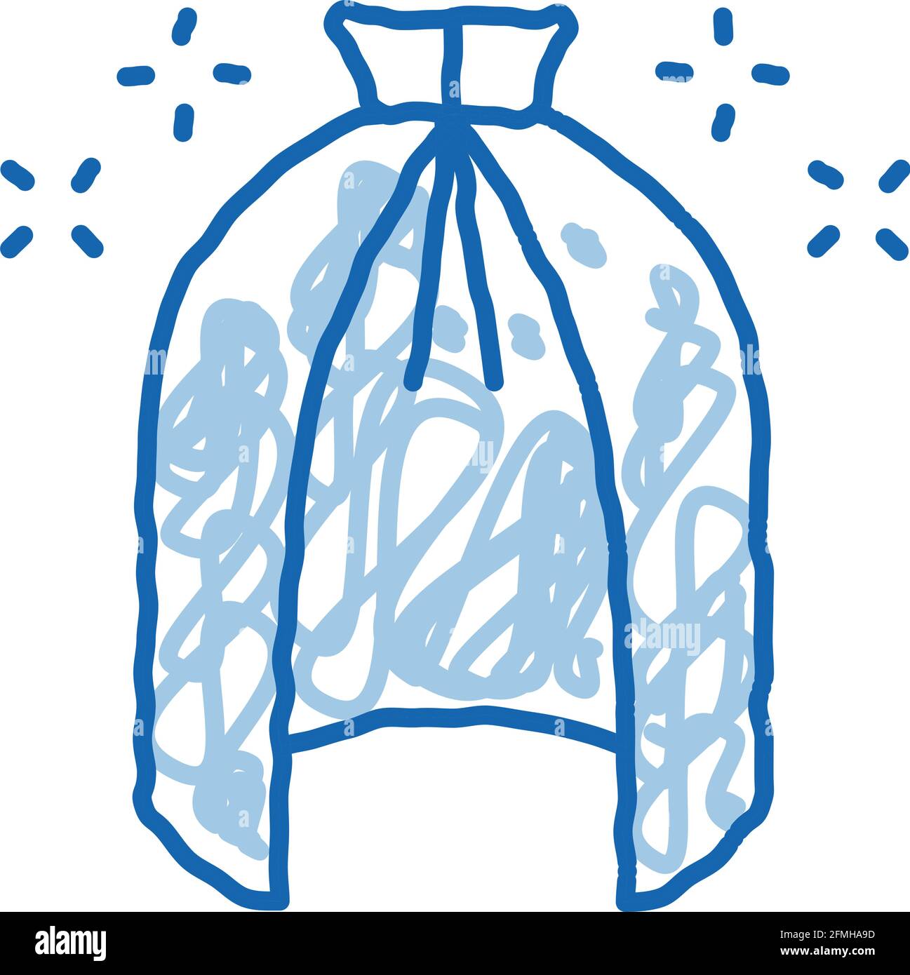 Magic Cloak Cape doodle icon hand drawn illustration Stock Vector Image ...