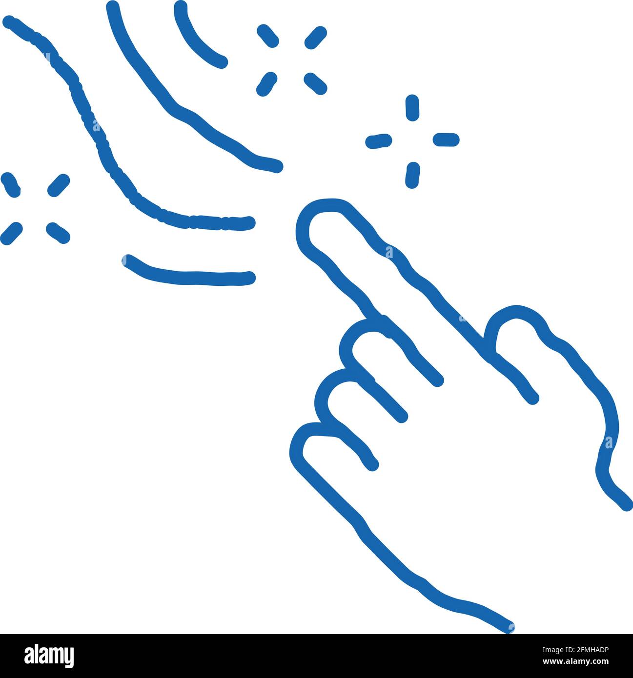 Magic Gesture doodle icon hand drawn illustration Stock Vector Image ...