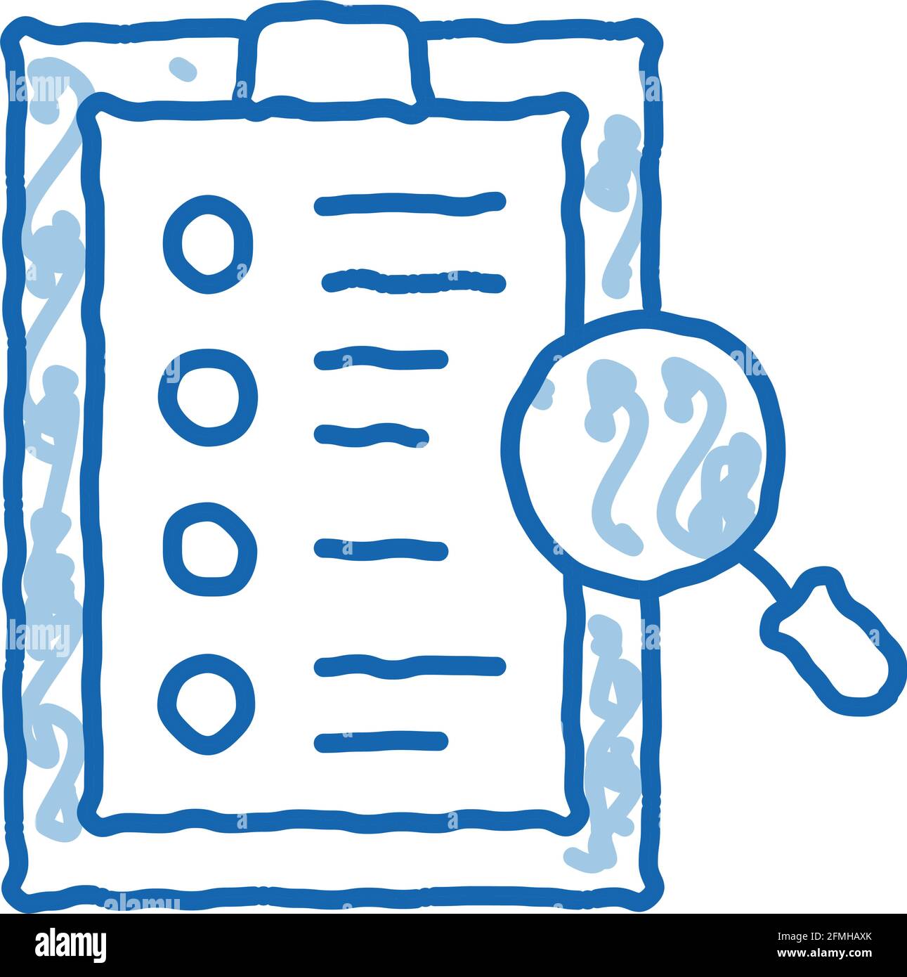 Document Research doodle icon hand drawn illustration Stock Vector ...