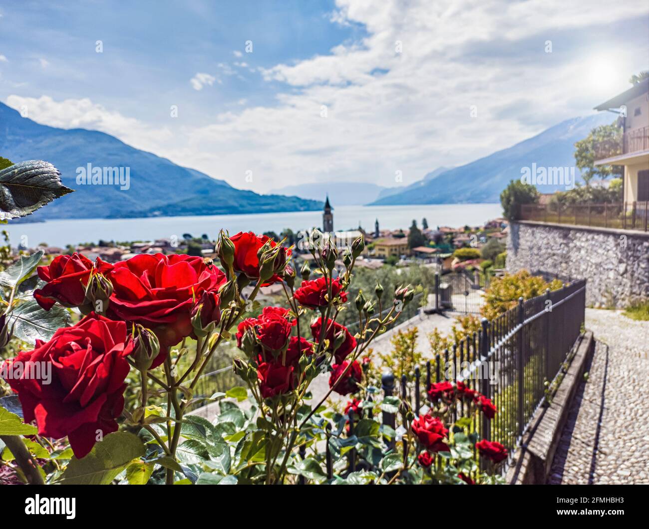 Landscape of Lake Como from Domaso Stock Photo - Alamy