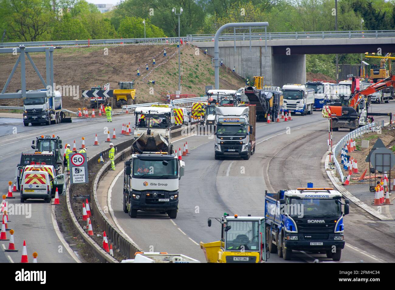 M4 Motorway Construction High Resolution Stock Photography and Images ...
