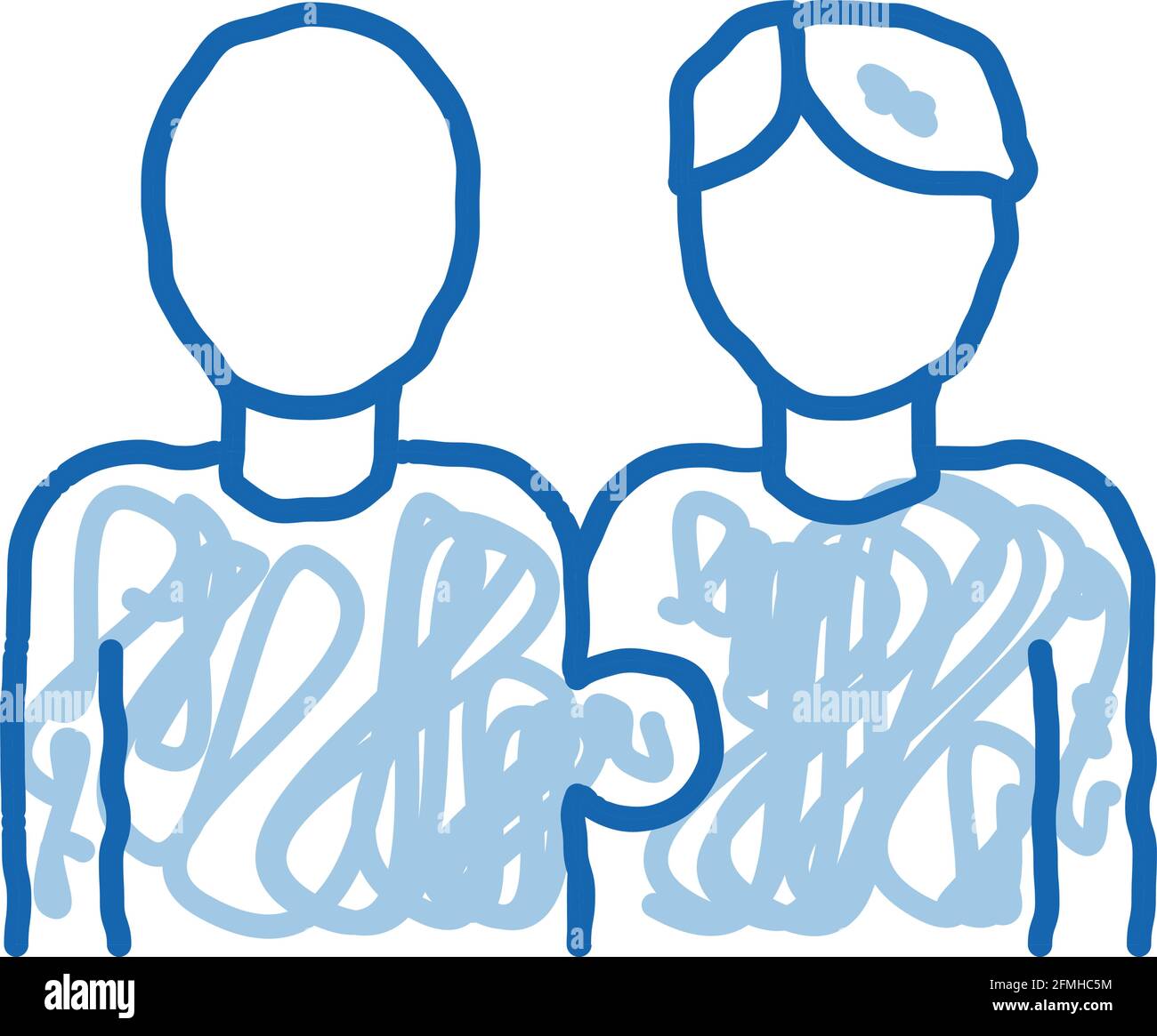 Human One Whole doodle icon hand drawn illustration Stock Vector Image ...