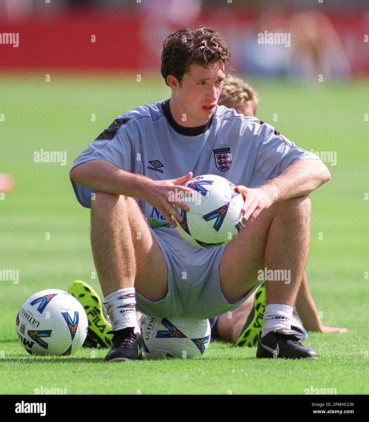 Robbie Fowler September 1999during England training session at Wembley ...
