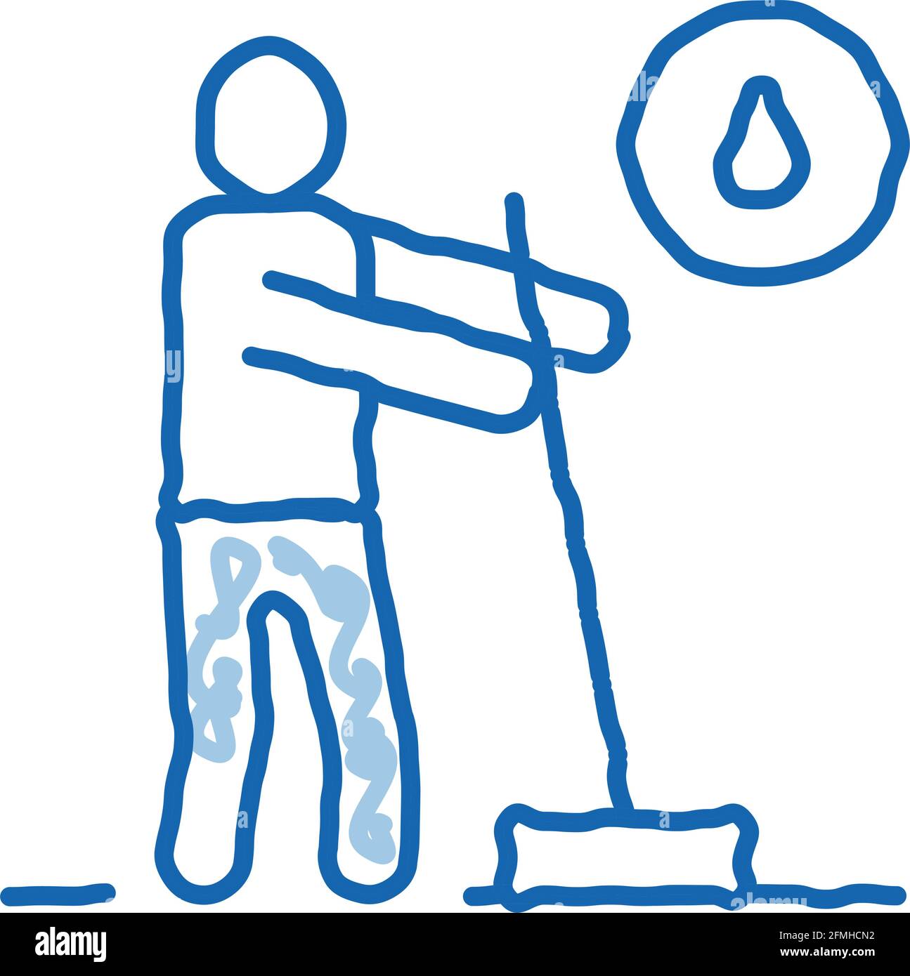 Human Washing doodle icon hand drawn illustration Stock Vector Image ...