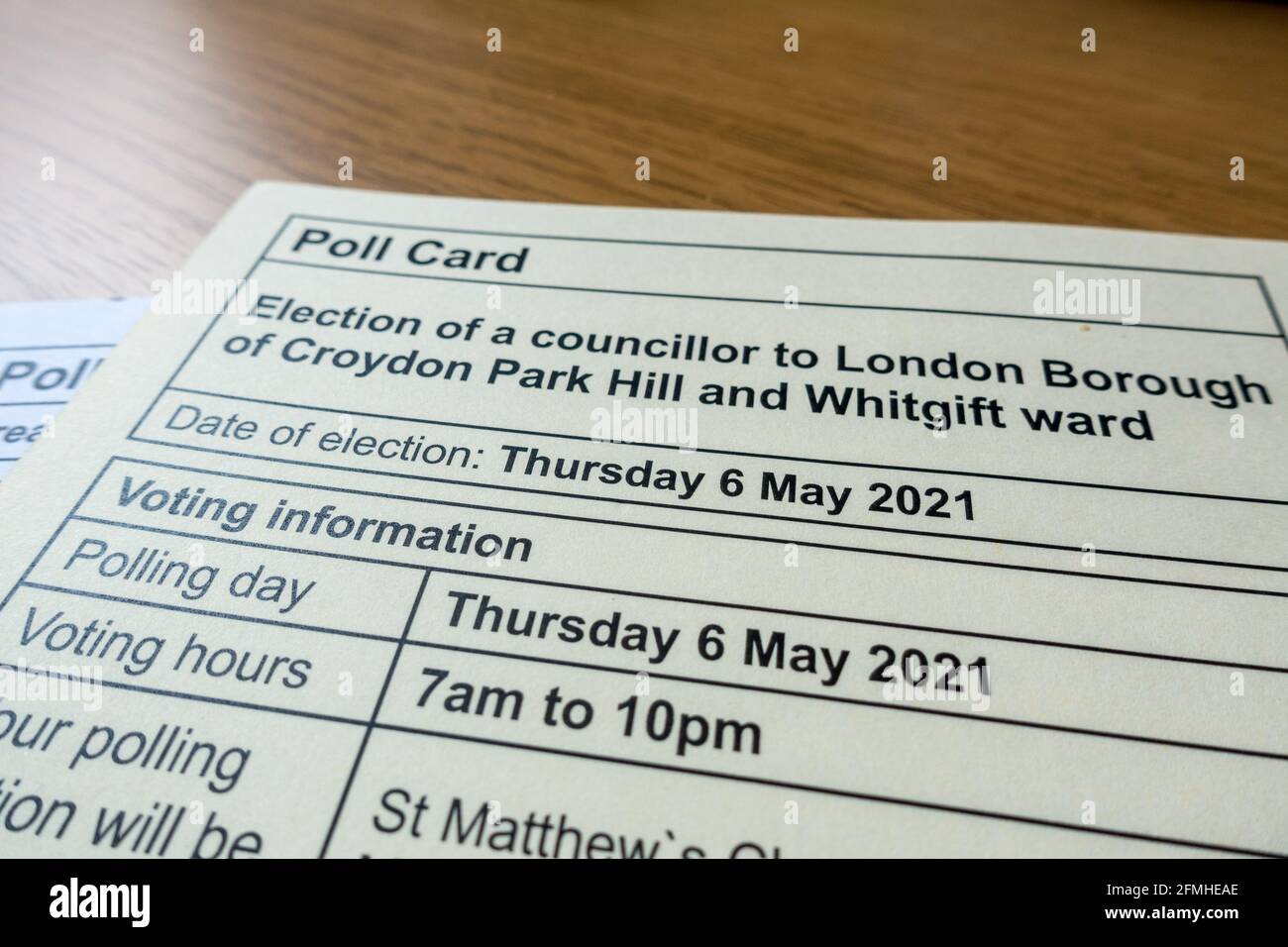 Polling card hi-res stock photography and images - Alamy