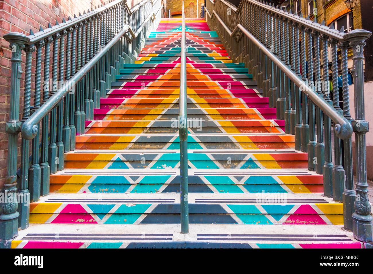 Painted stairs hi-res stock photography and images - Alamy