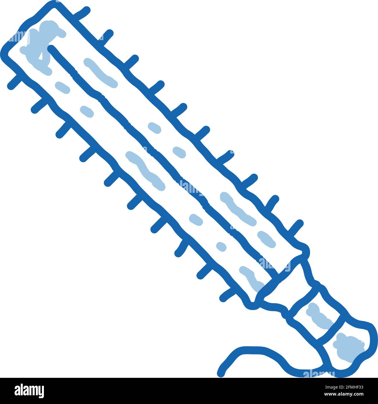 Aztec Hand Sword doodle icon hand drawn illustration Stock Vector Image ...