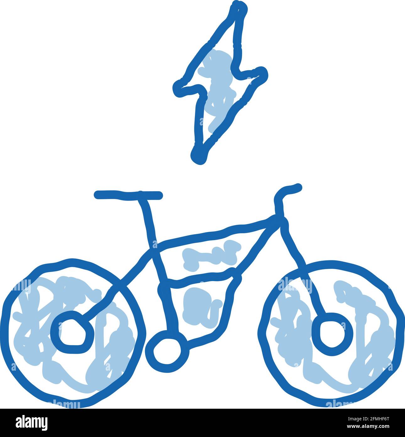 Speed Bike doodle icon hand drawn illustration Stock Vector Image & Art ...