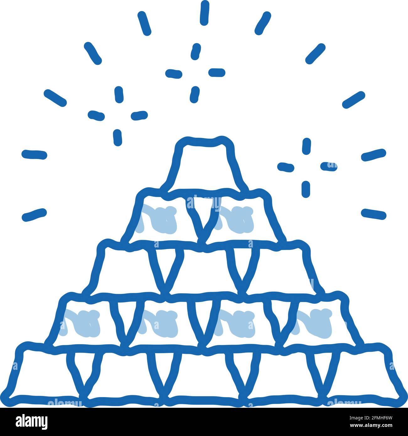 Sacred Pyramid doodle icon hand drawn illustration Stock Vector Image ...