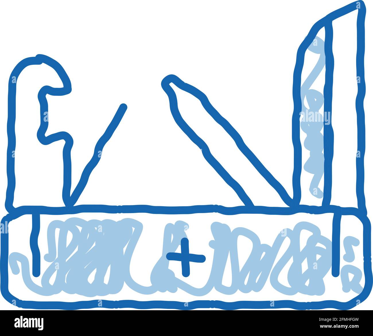 Jackknife doodle icon hand drawn illustration Stock Vector Image & Art ...