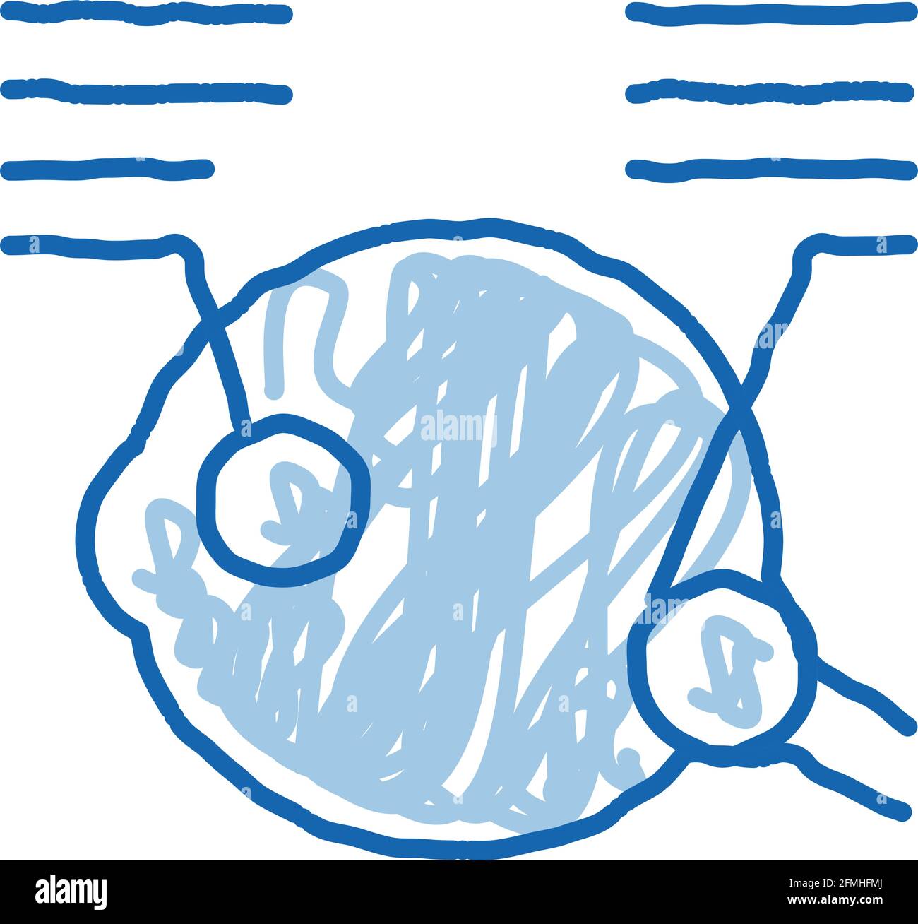 Detailed Analysis of Eyeball doodle icon hand drawn illustration Stock ...