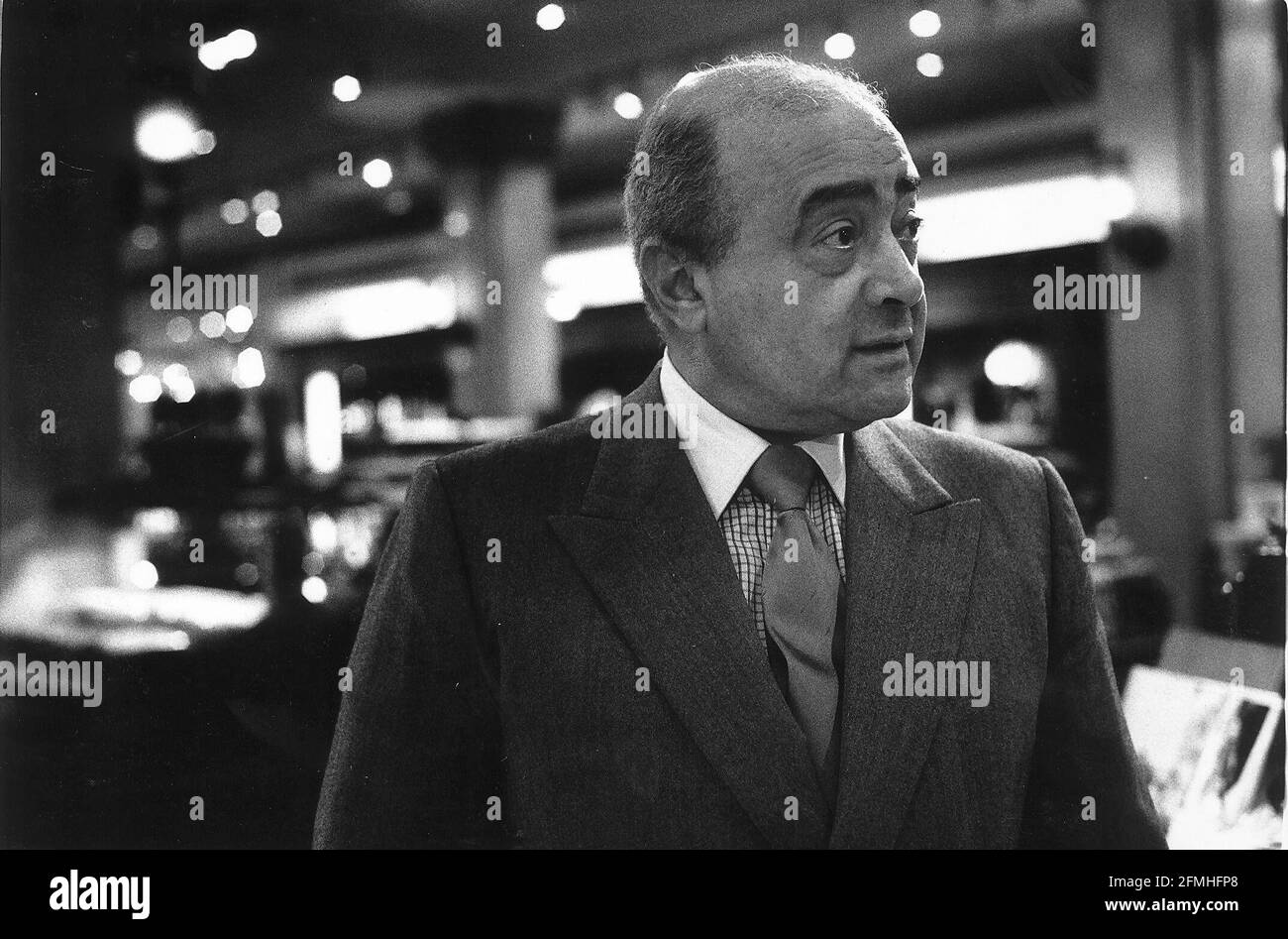 Mohamed AL Fayed Proprietor of Harrods Stock Photo - Alamy