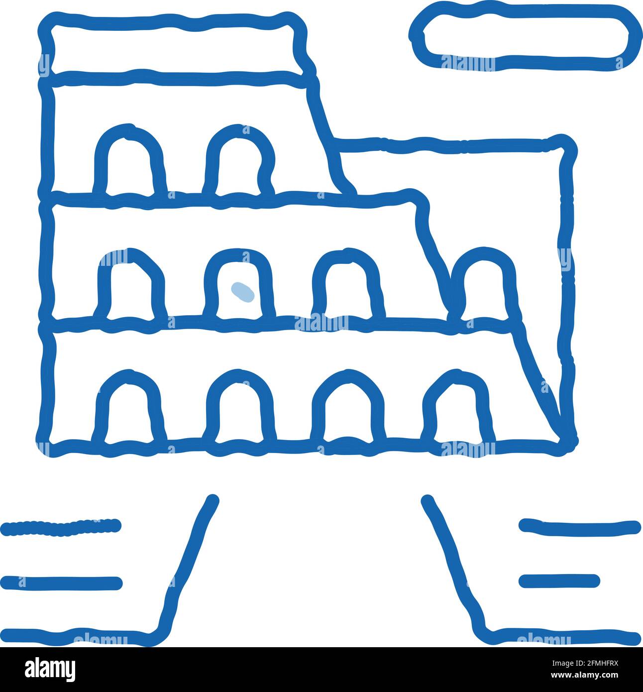 Landmark doodle icon hand drawn illustration Stock Vector Image & Art ...