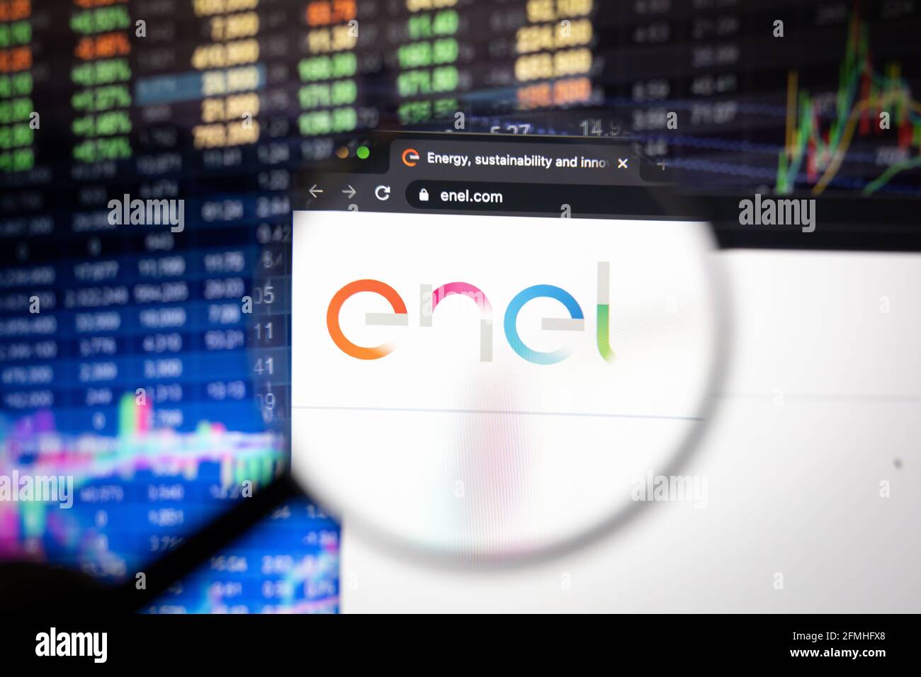 Enel logo hi-res stock photography and images - Alamy