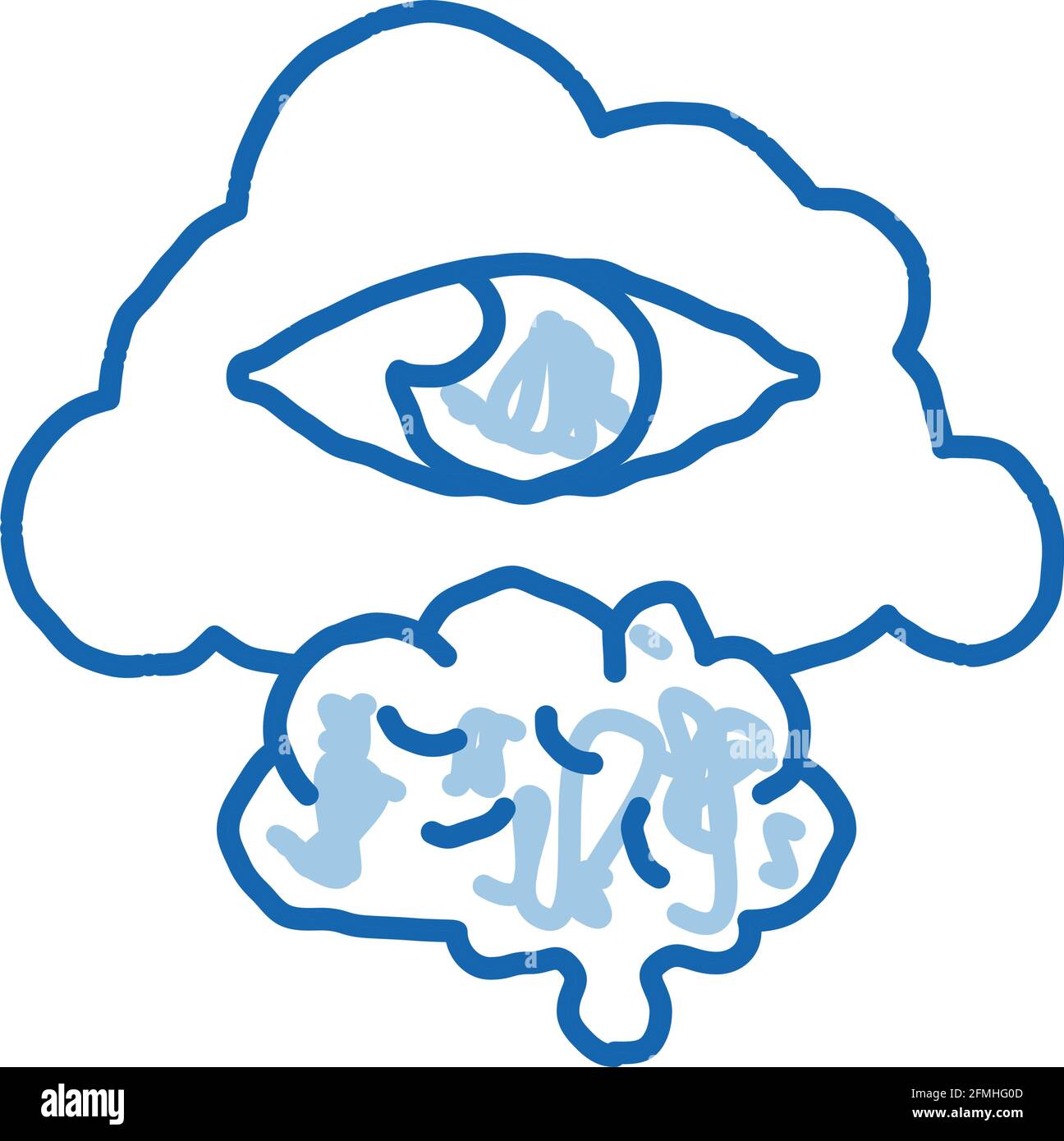 Self-Awareness doodle icon hand drawn illustration Stock Vector Image ...